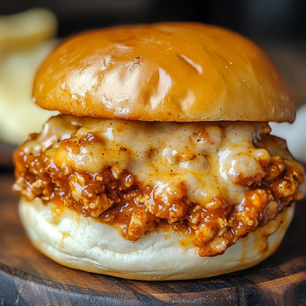 Easy Cheesy Cajun Chicken Sloppy Joes - Weeknight Dinner!