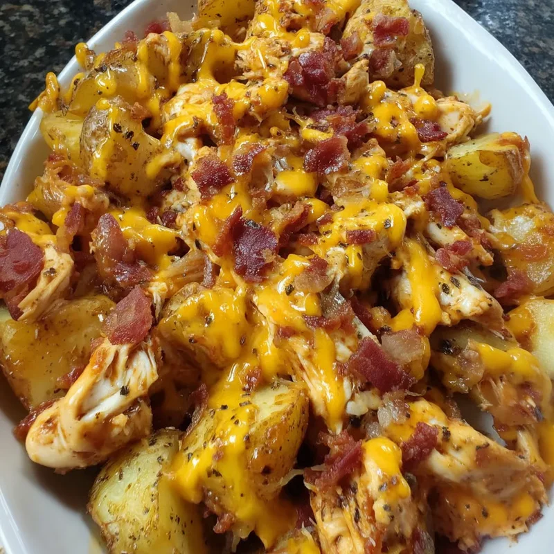 Cozy Cheesy BBQ Chicken Potatoes: Easy Weeknight Recipe