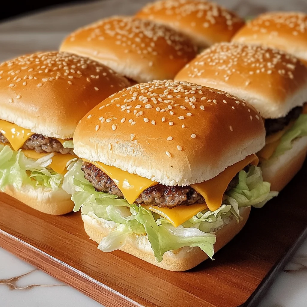 Easy Mini Burgers With Special Sauce Recipe