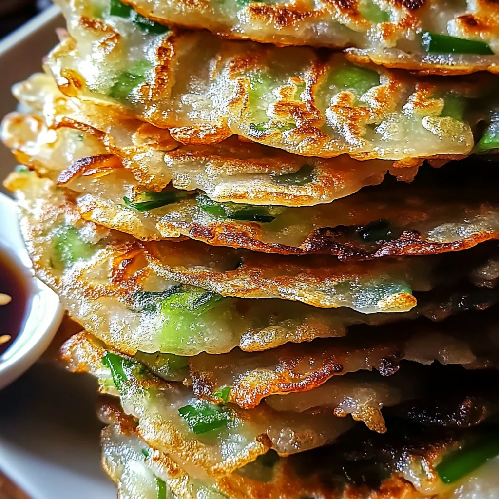 Crispy Rice Paper Scallion Pancakes Recipe